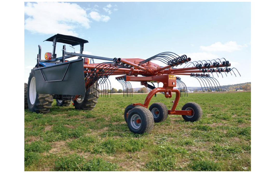 HR1140 Rotary Hay Rake with an 11' Sweep Raking Width