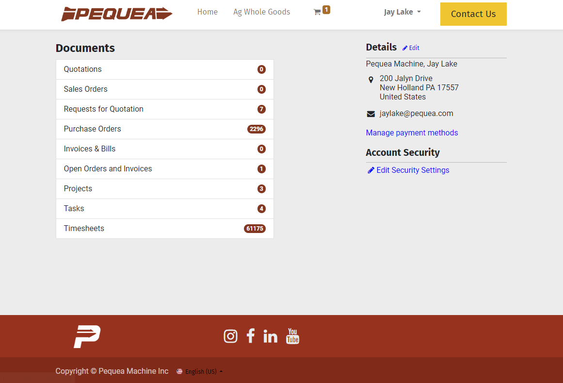 Pequea Connect Sign Up - Pequea Machine
